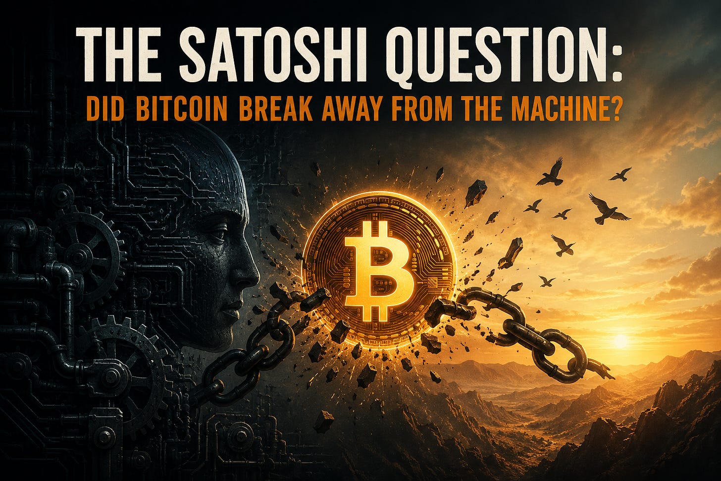 THE SATOSHI QUESTION: DID BITCOIN BREAK AWAY FROM THE MACHINE?