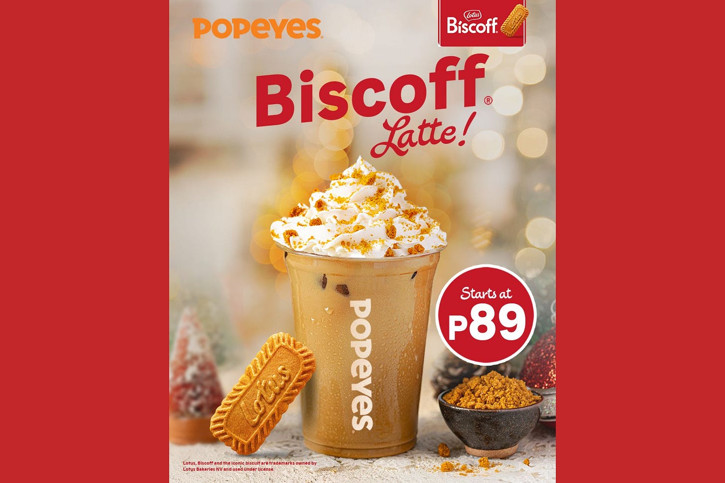 Popeyes releases new Iced Biscoff Latte