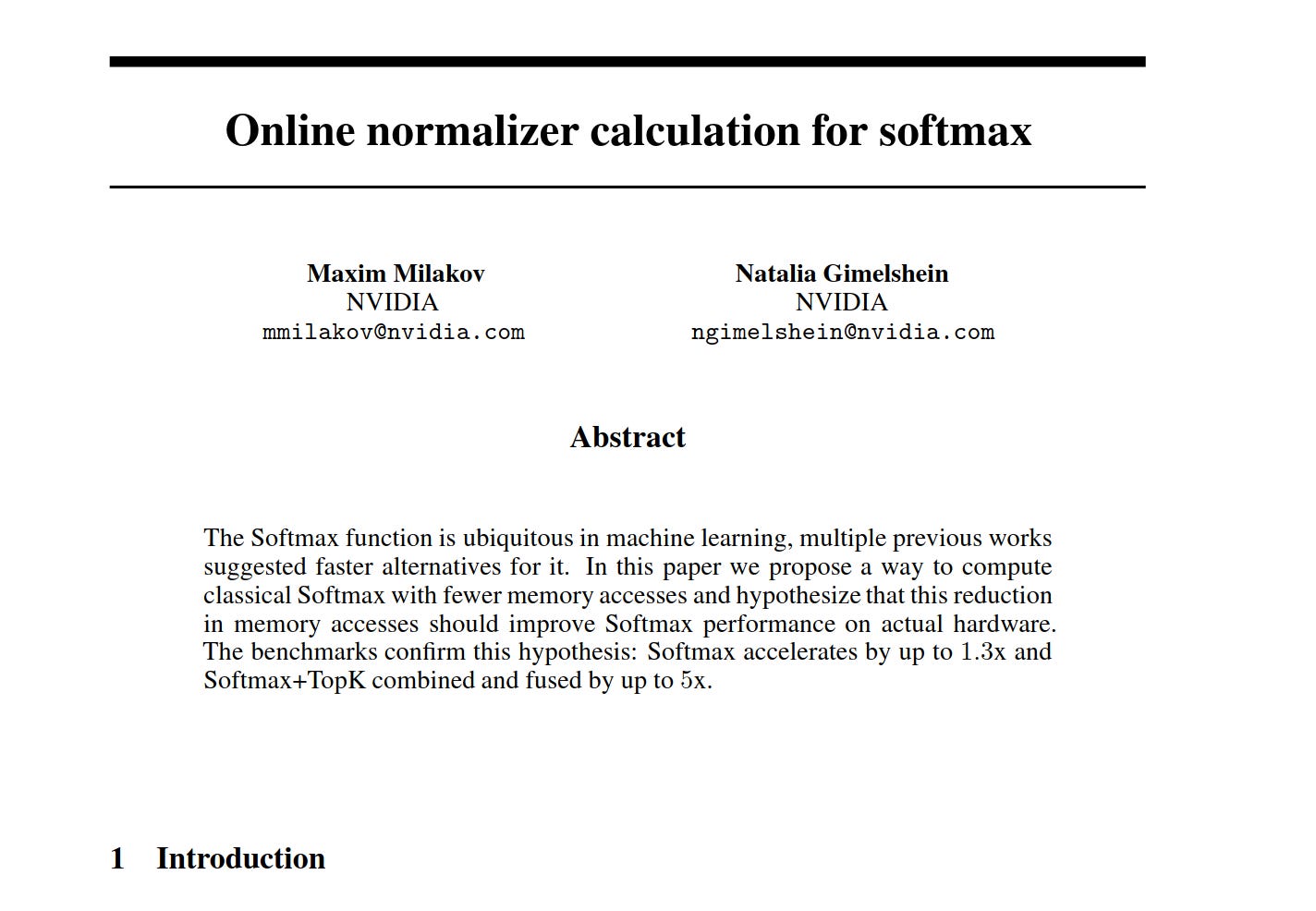 [CUDA Papers Day 1] Online Softmax - by Murage Kibicho
