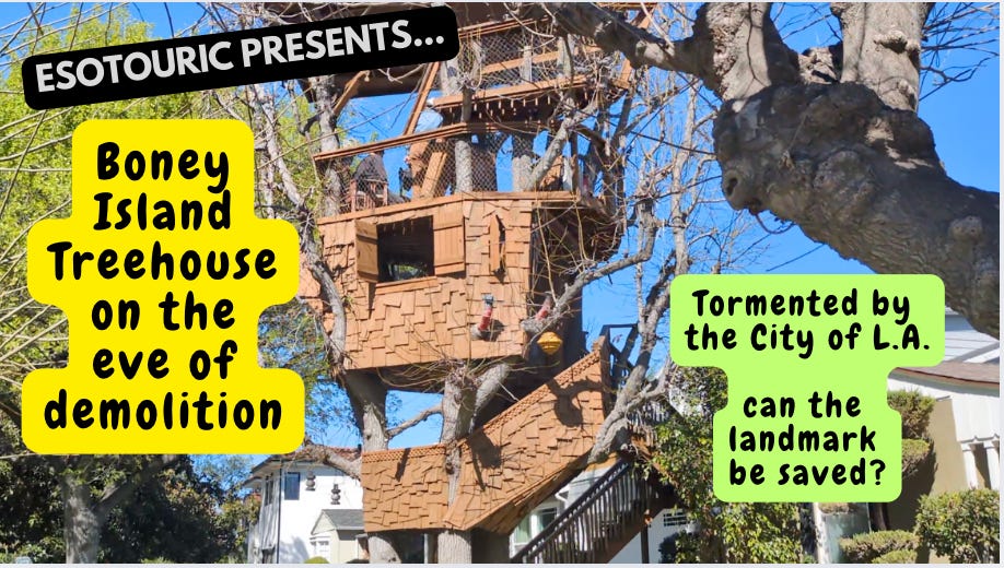 A visit to Boney Island Treehouse on the eve of demolition