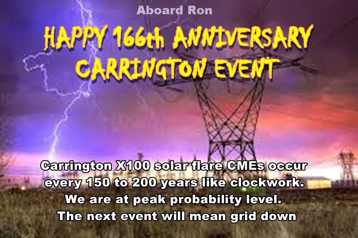 Happy Anniversary Carrington Event - Aboard Ron
