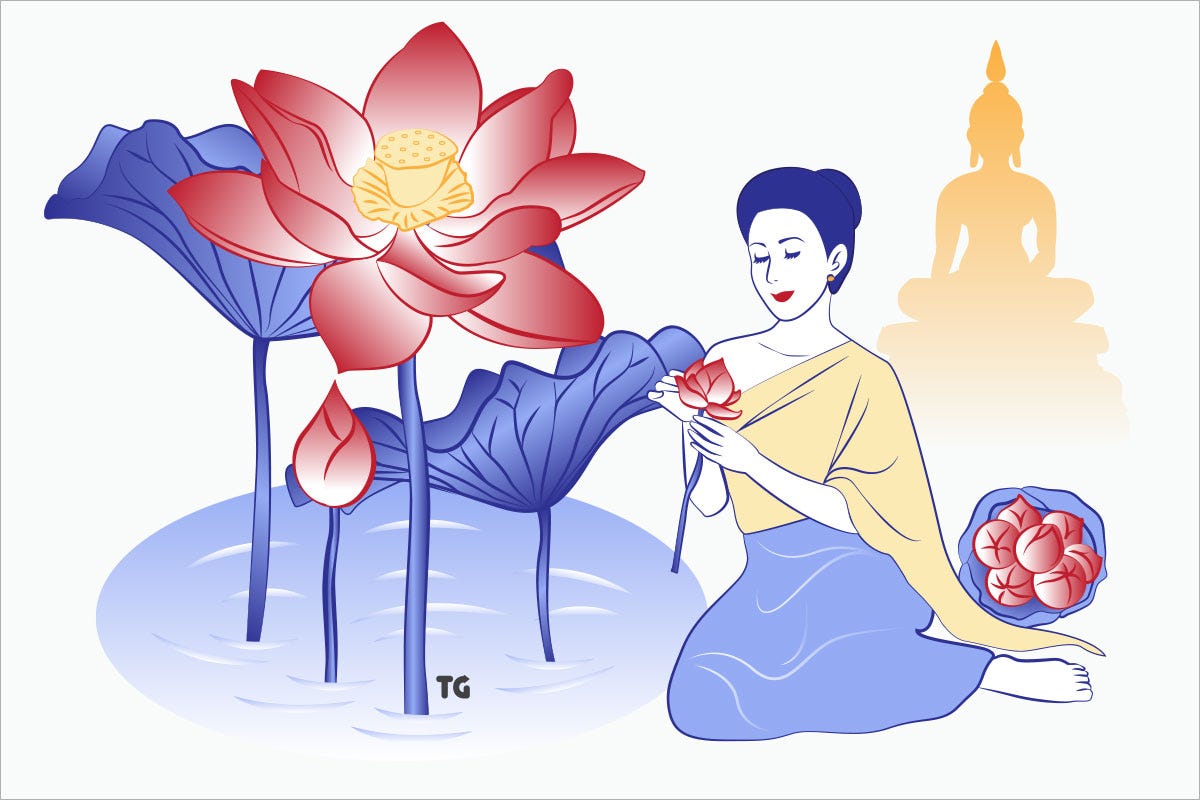 The sacred Thai Lotus flowers - Thai Guider