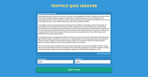 Triptico | Engage Learners. Save Time. | Substack