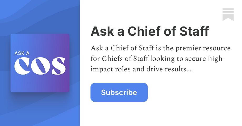 About - Ask a Chief of Staff