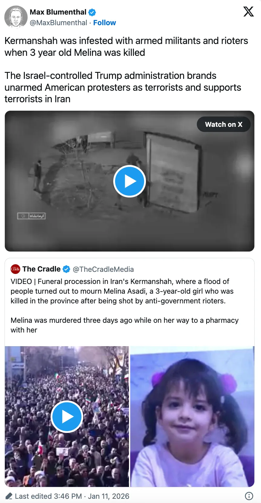 Western media whitewashes deadly riots in Iran, relying on US govt ...