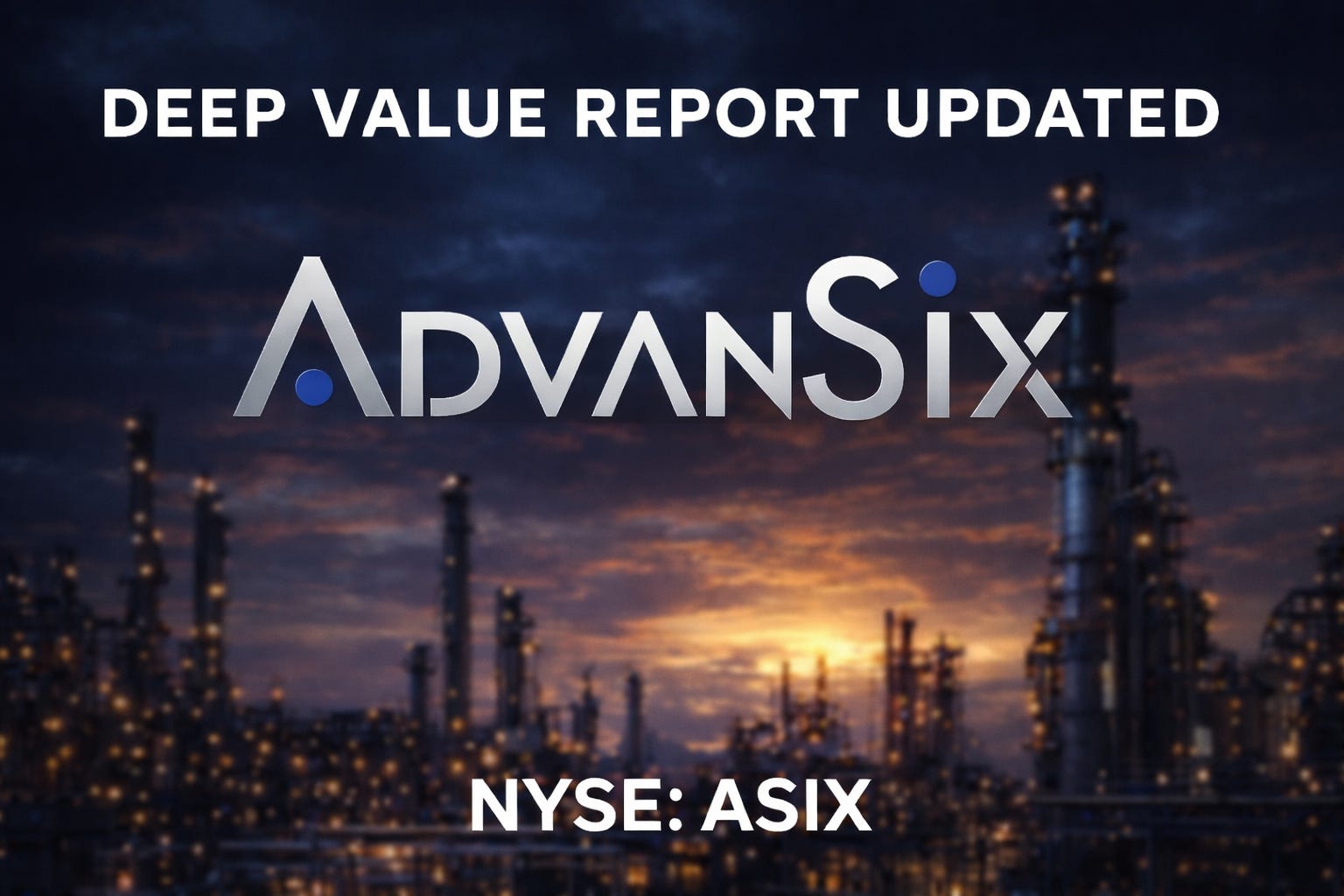 DEEP VALUE REPORT (UPDATED) — ADVANSIX (ASIX)