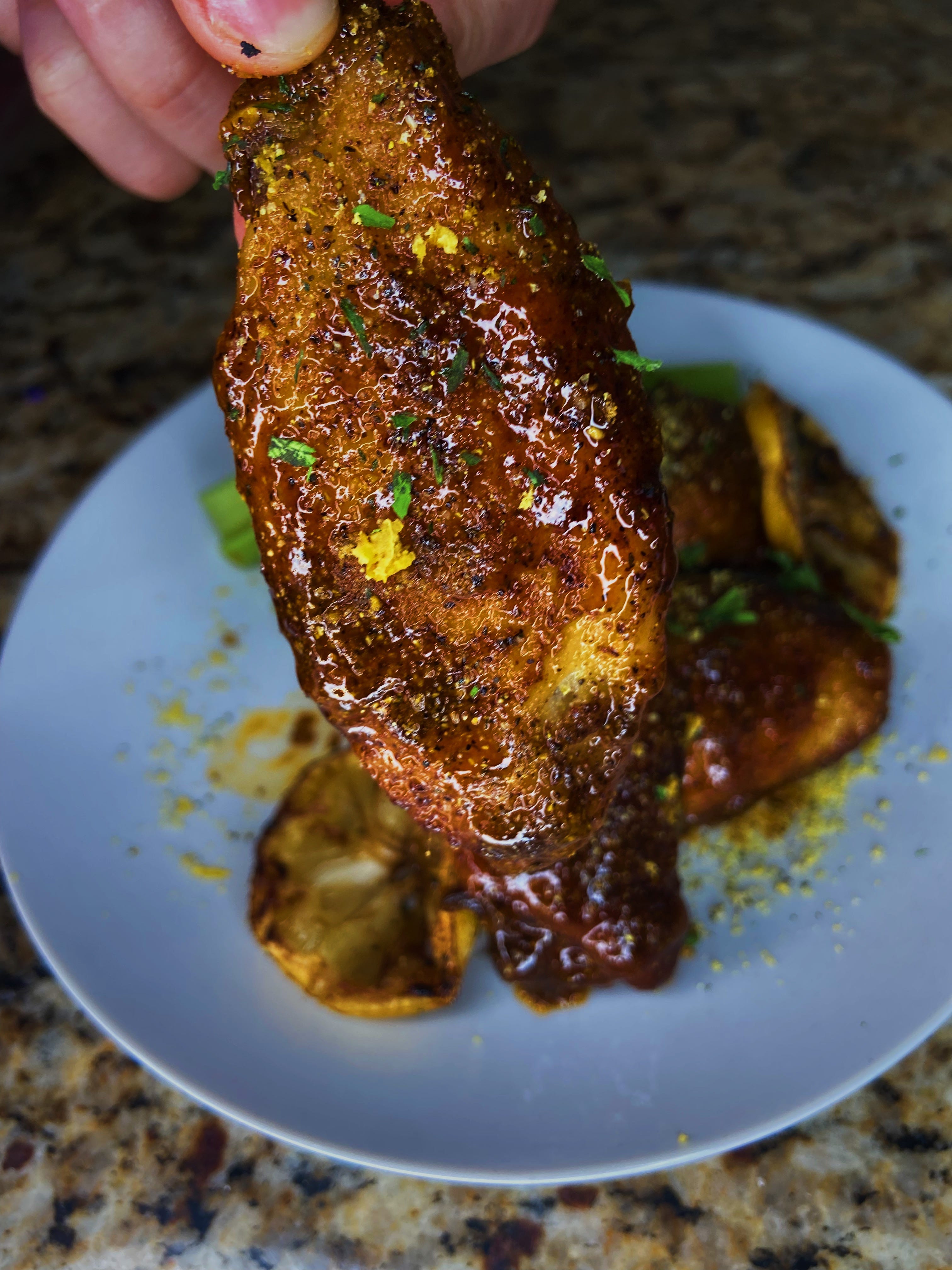 Spicy Lemon Pepper Chicken Wings - by Tini Younger