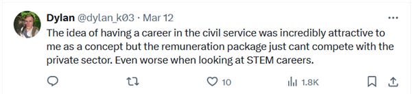 Why have applications to the Civil Service Fast Stream plummetted?