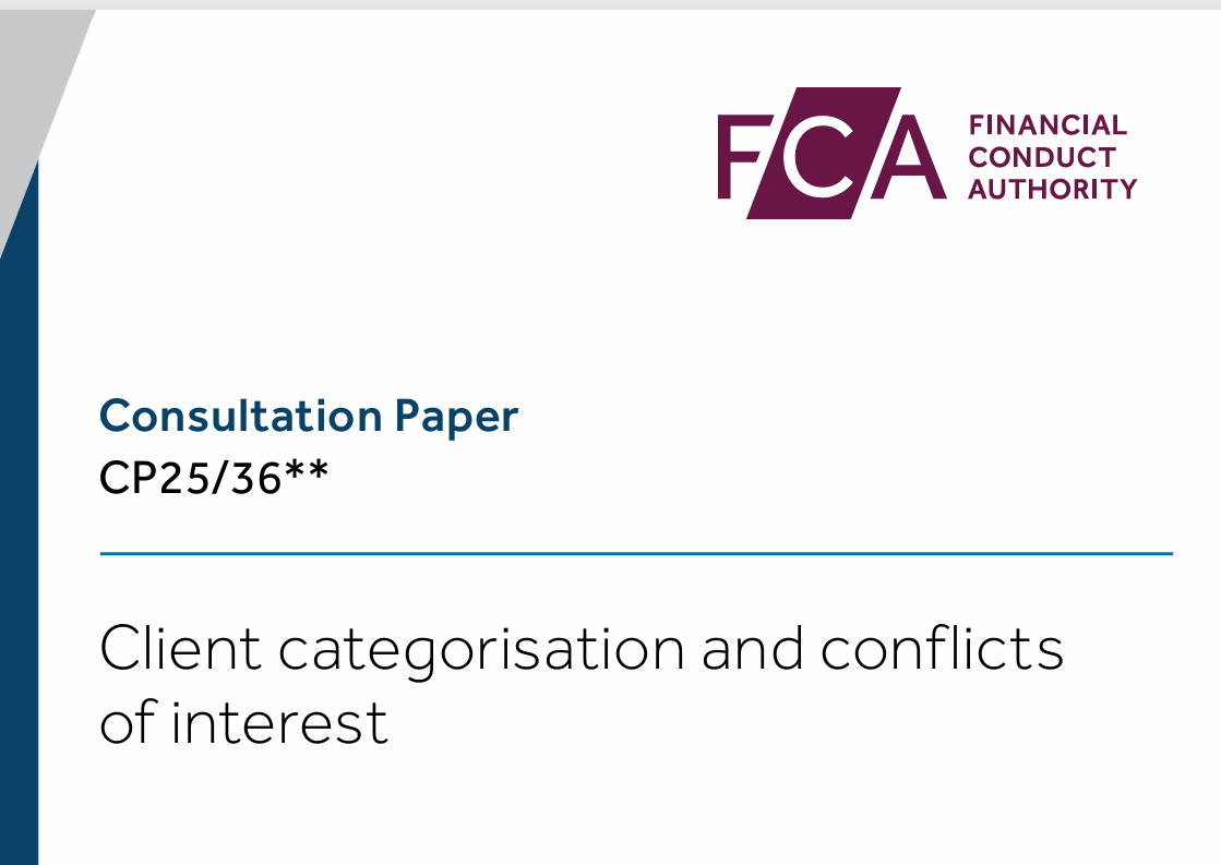 FCA CP25/36 consultation on client categorisation