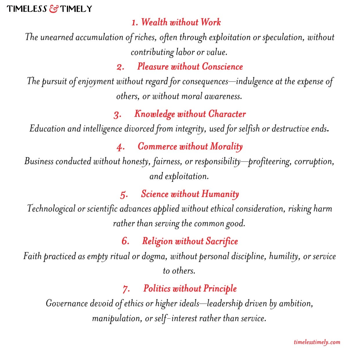 The Seven Social Sins - by Scott Monty - Timeless & Timely