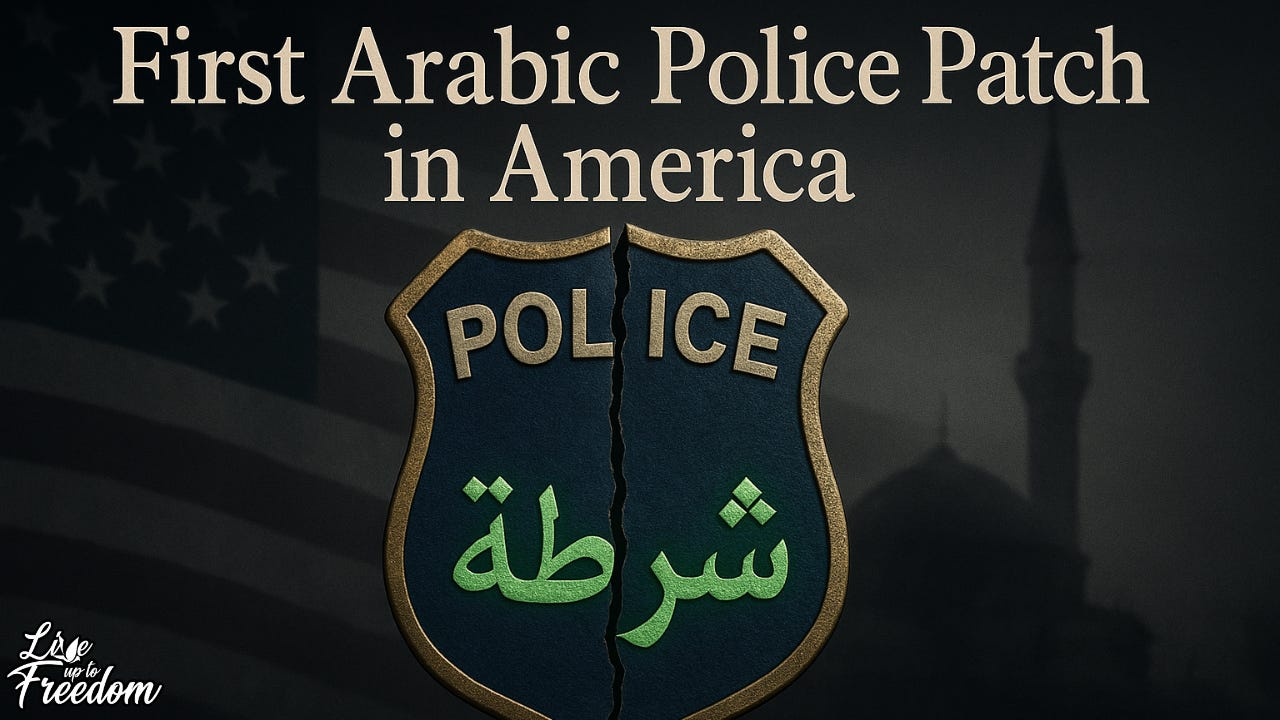 First Arabic Police Patch in America - Aynaz Anni Cyrus