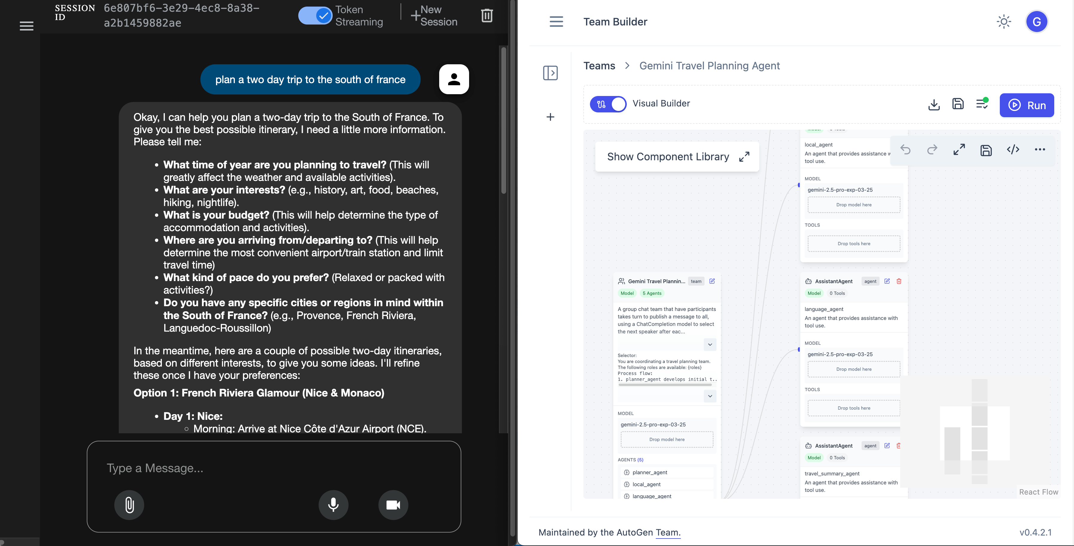 The Google Agents SDK, A2A (Compared with AutoGen)