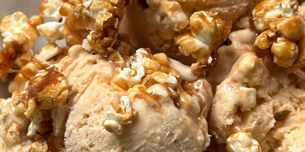 FOTW: Salted Caramel Popcorn Ice Cream - by Laila Mirza