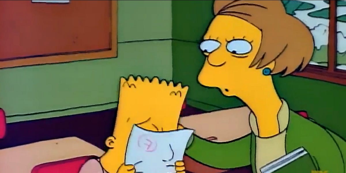 bart simpson school friends