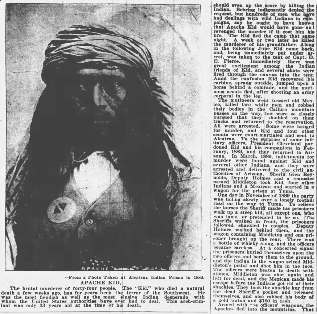 The Apache Kid: How A Respected U.S. Cavalry Indian Scout Became A ...
