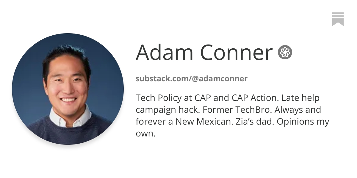 Adam Conner | Substack