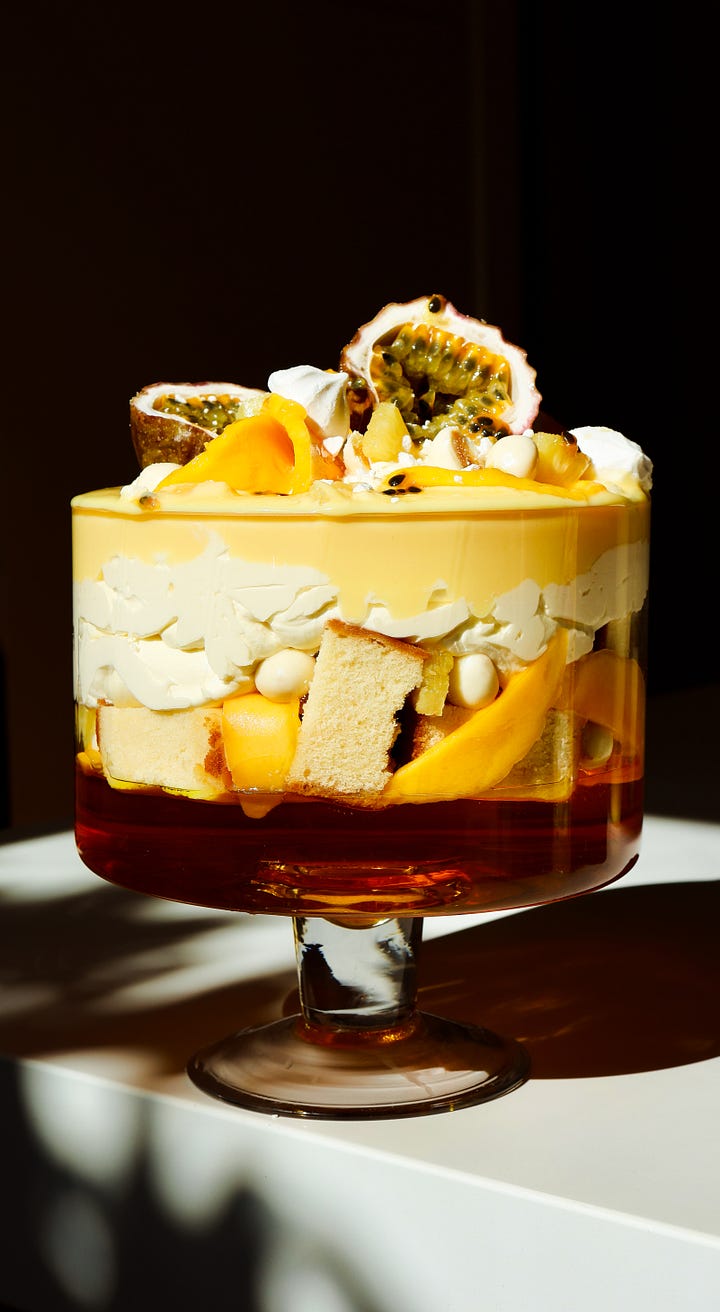 mango trifle cake