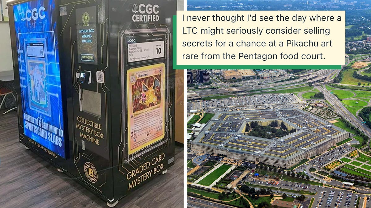 Pentagon installs Pokémon machine in its food court
