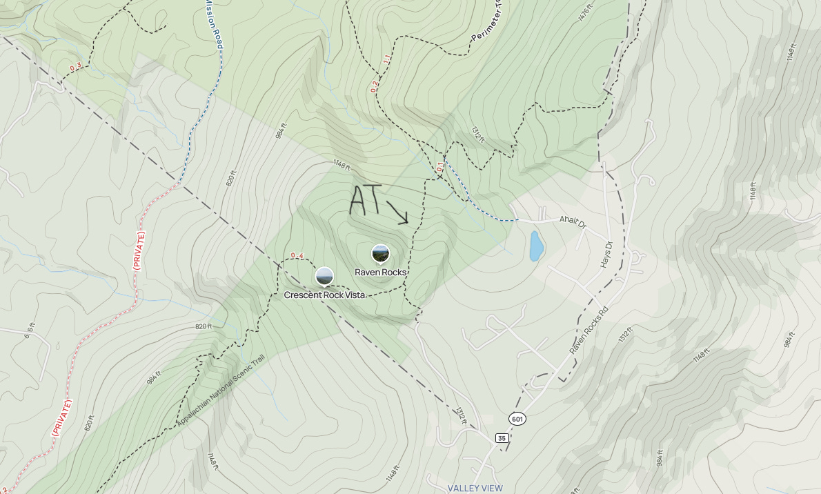 Eliminating West Virginia as a State for the Appalachian Footpath Box
