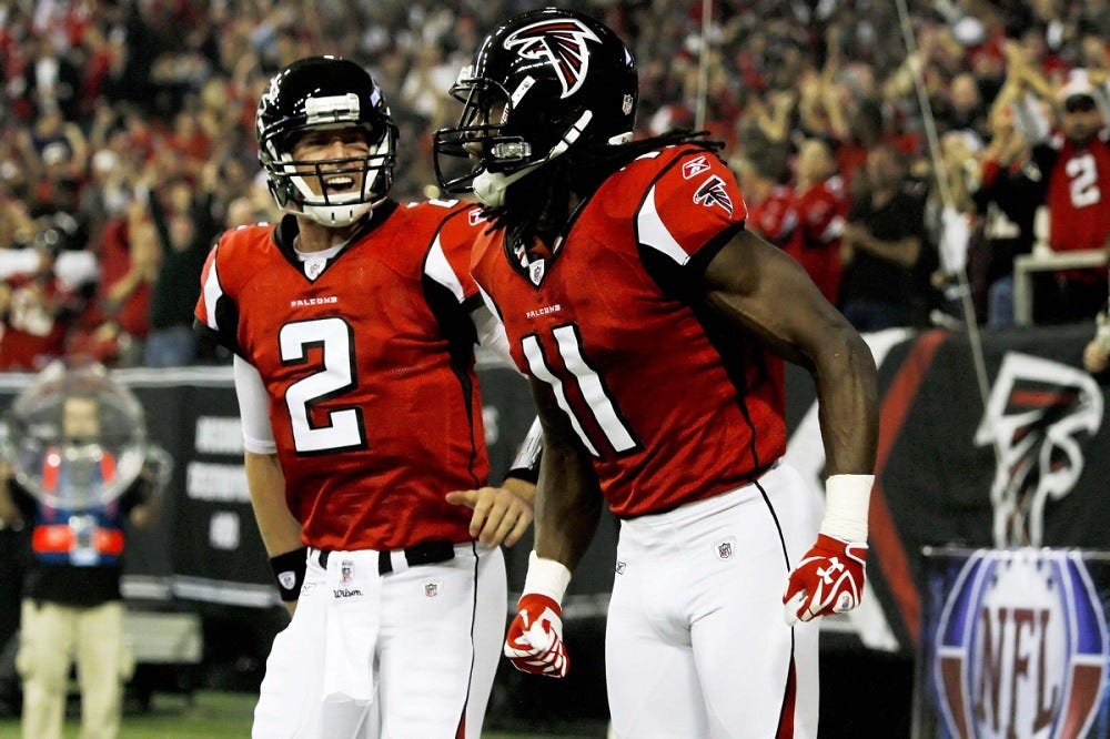 DraftKings Week 4 NFL Perfect Lineup Matt Ryan and Julio Jones combo