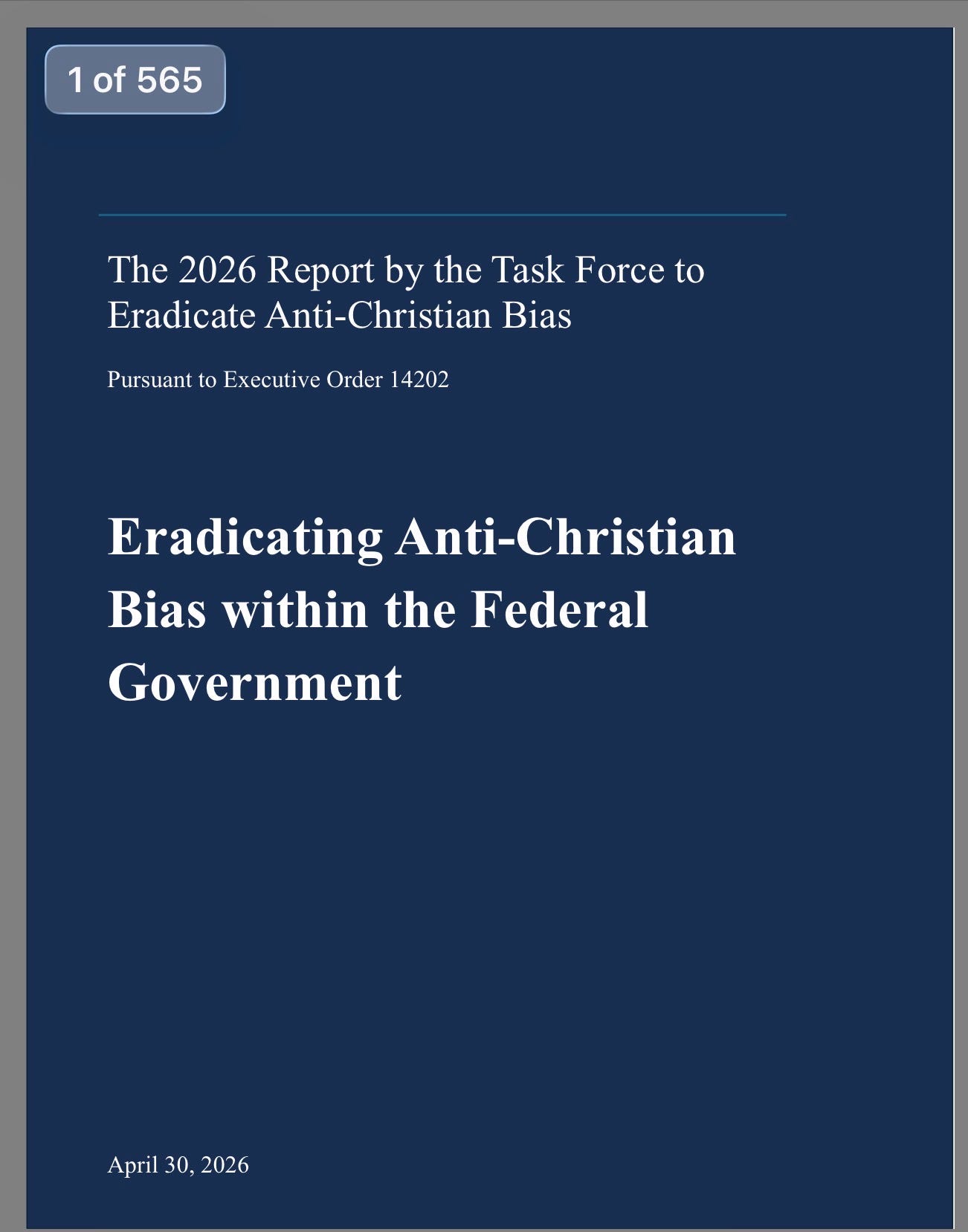 Federal Task Force Releases Report Alleging Systematic Anti-Christian ...