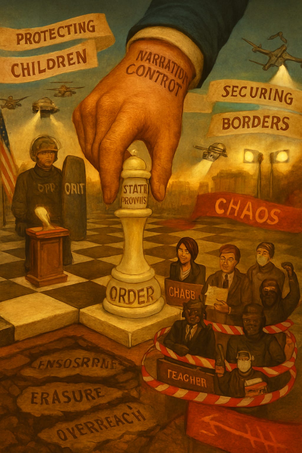 🧠 Symbolic Sabotage Map: “Order vs. Chaos” as Mnemonic Weaponry