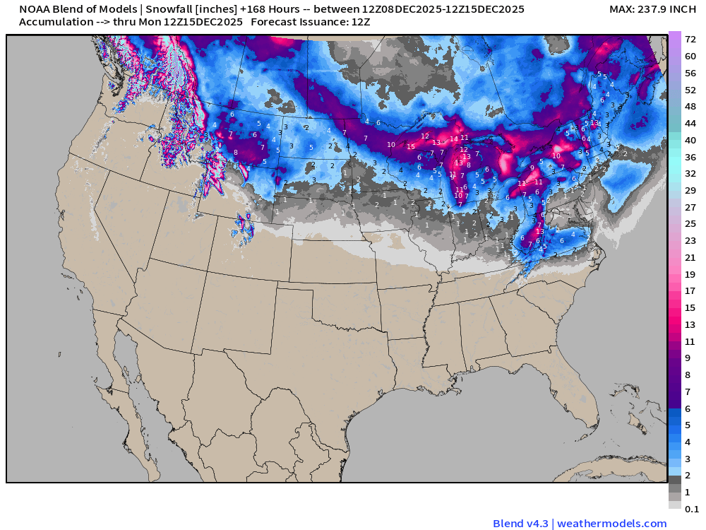 December 8, 2025 Monday Morning Winter Weather