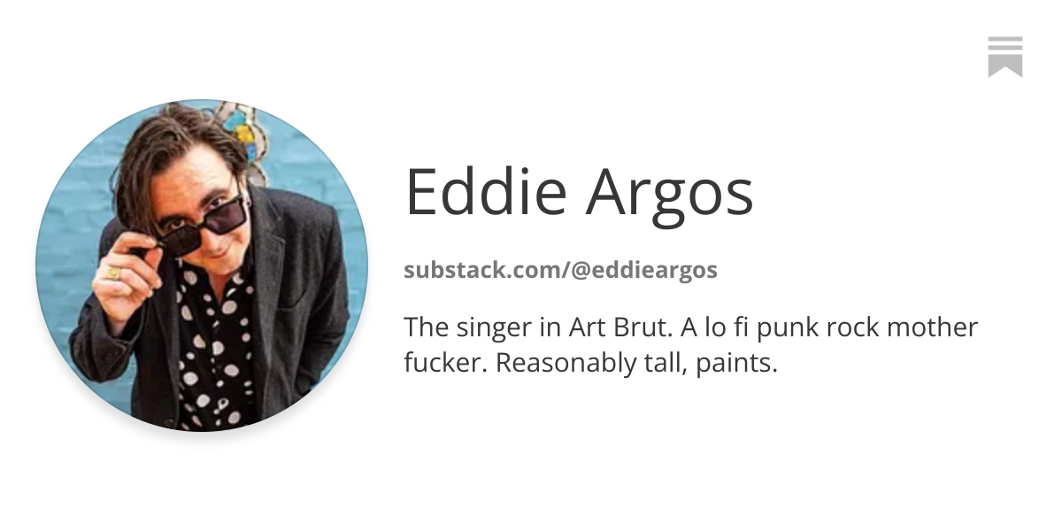 Eddie Argos | Substack