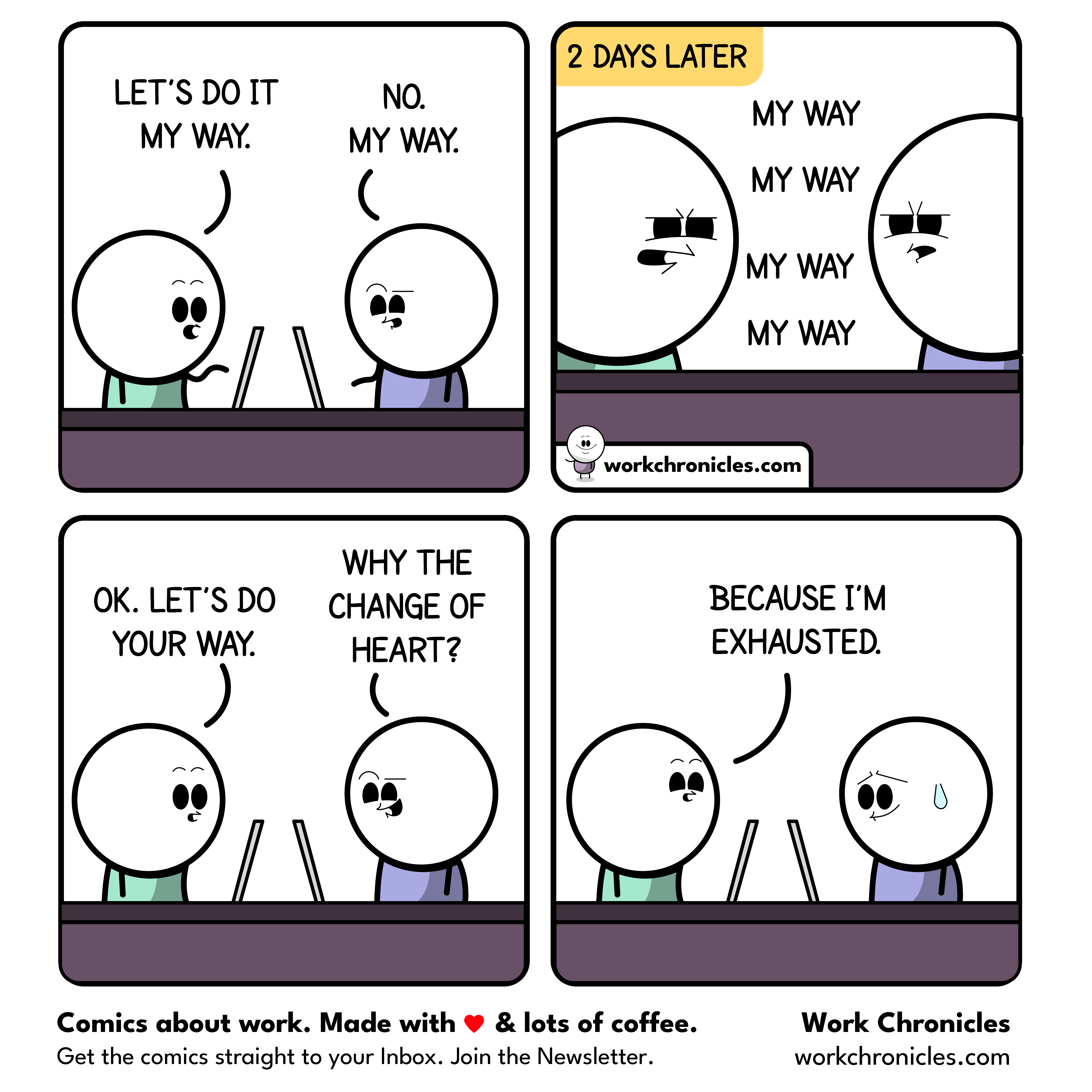 (comic) How to win an argument - Work Chronicles