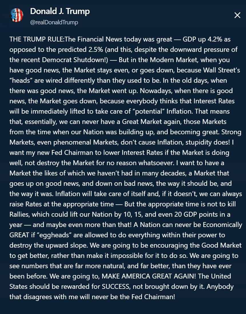 Breaking down Trump's post | Another IC day - Intraday post (24/Dec)