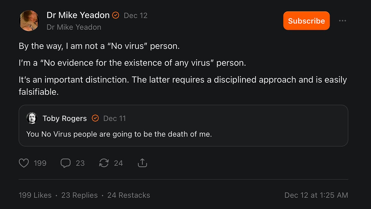 Dr. Mike Yeadon's reply on NAV to Toby Rogers