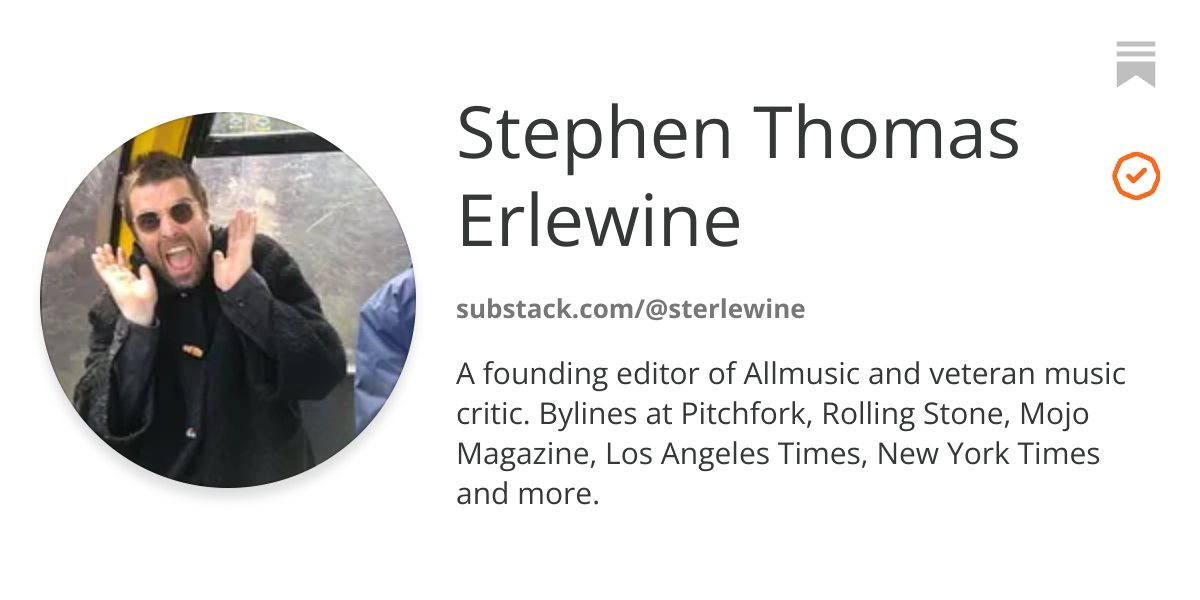 Stephen Thomas Erlewine | Substack