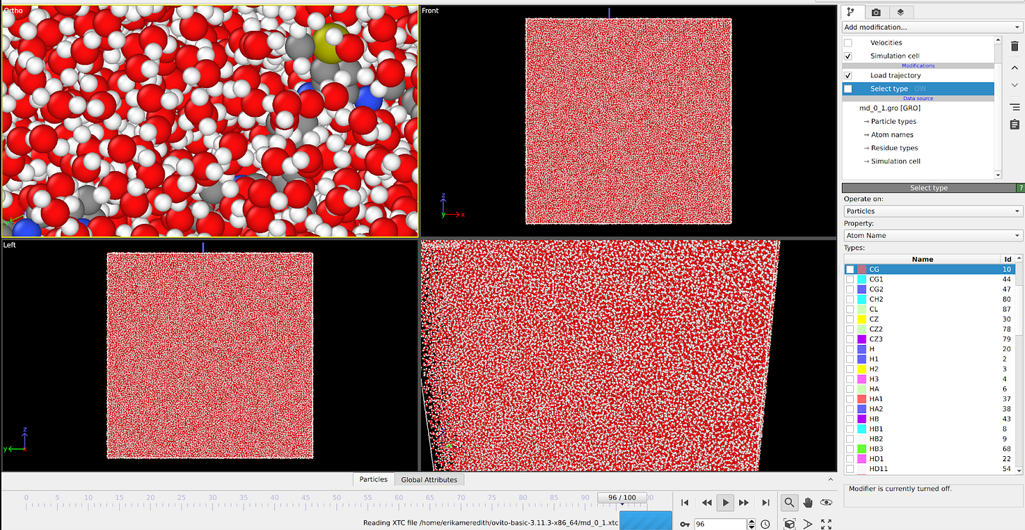 real molecules simulation