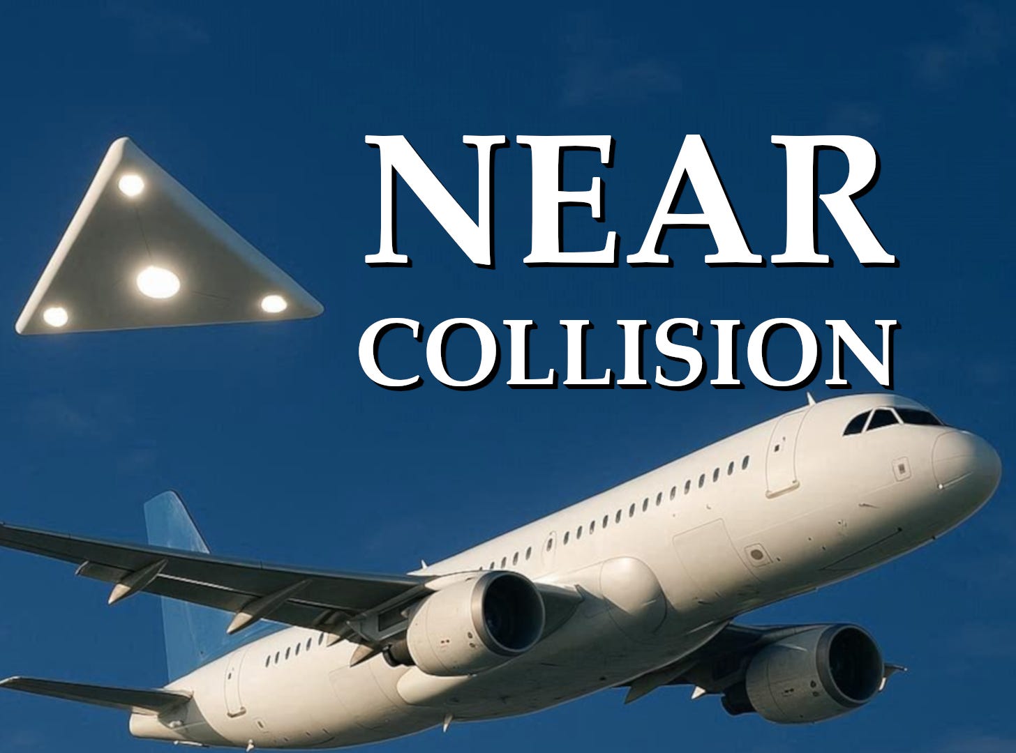 Near Collision Between an A320 and an Unidentified Triangular Craft ...