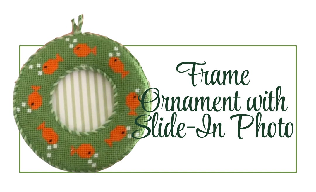 New tutorial is LIVE! Frame Ornament with Slide-in Photo