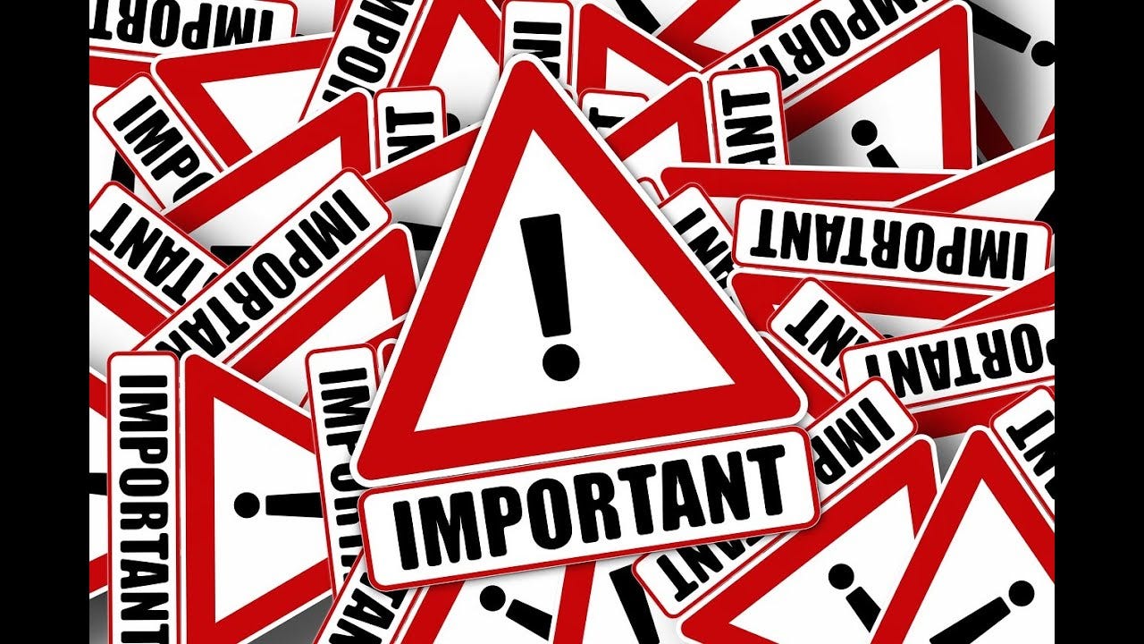A Very Short Important Note - by Karl Sanchez