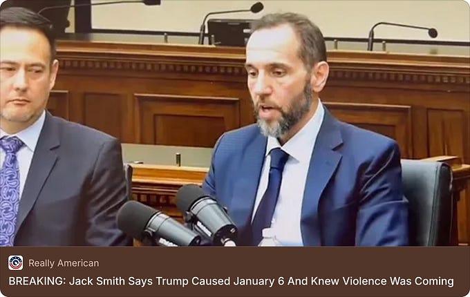 Really American (@reallyamerican): "BREAKING: Jack Smith Says Trump ...
