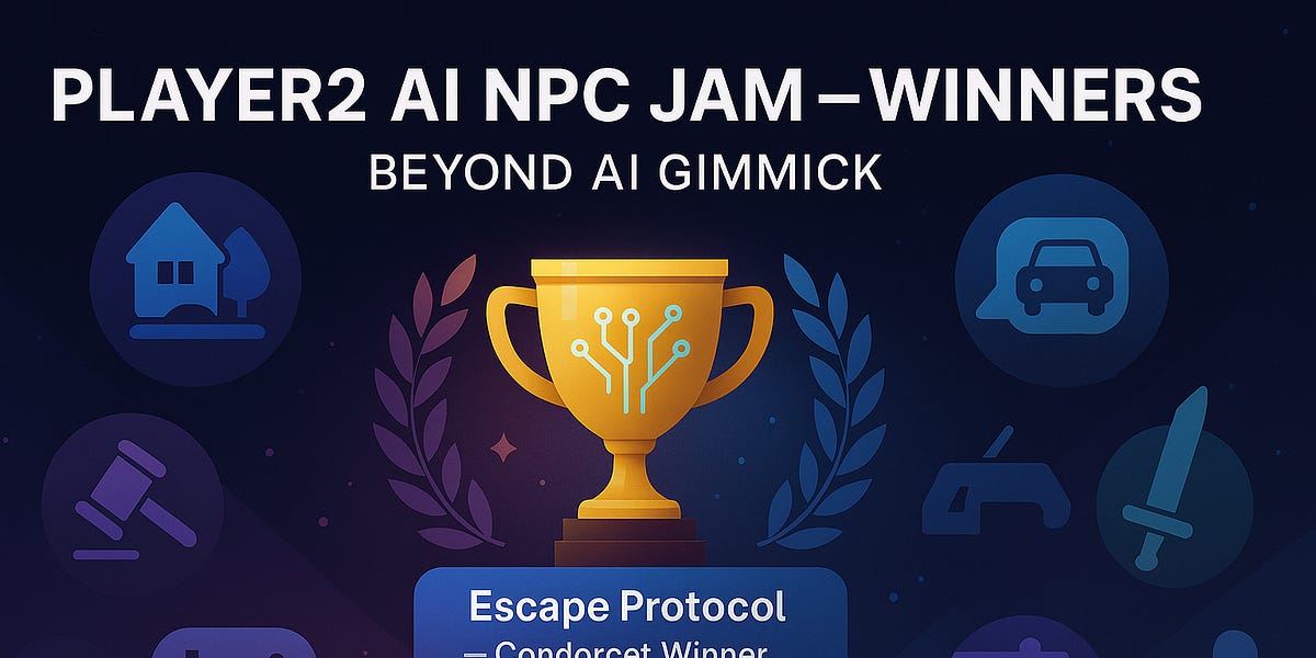 Announcing the Winner of the FIRST Player2 AI NPC Jam