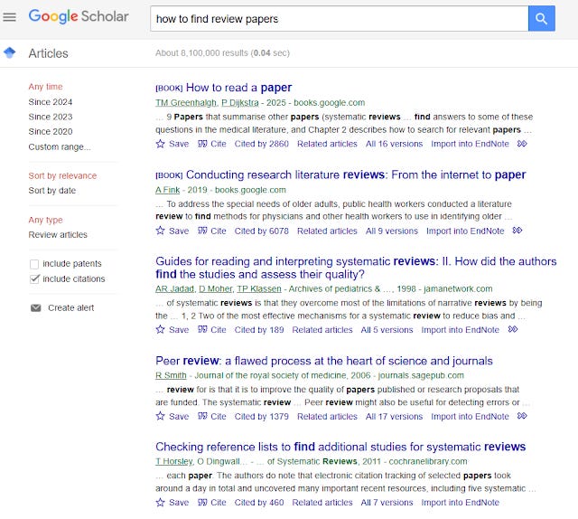 Google Scholar vs other AI search tools (Undermind, Elicit, SciSpace) - how and when to use each