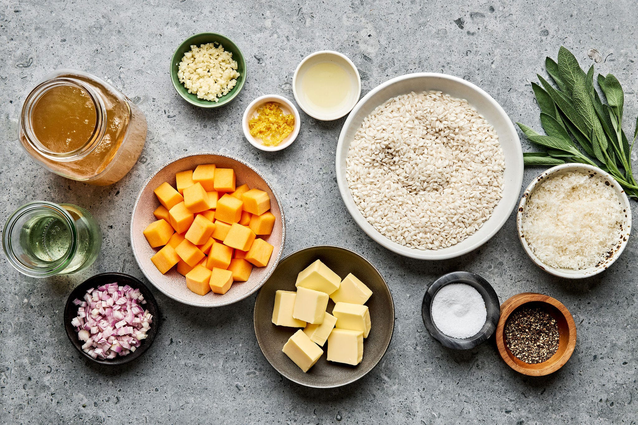 Butternut Squash Risotto with Sage - by Holly Erickson