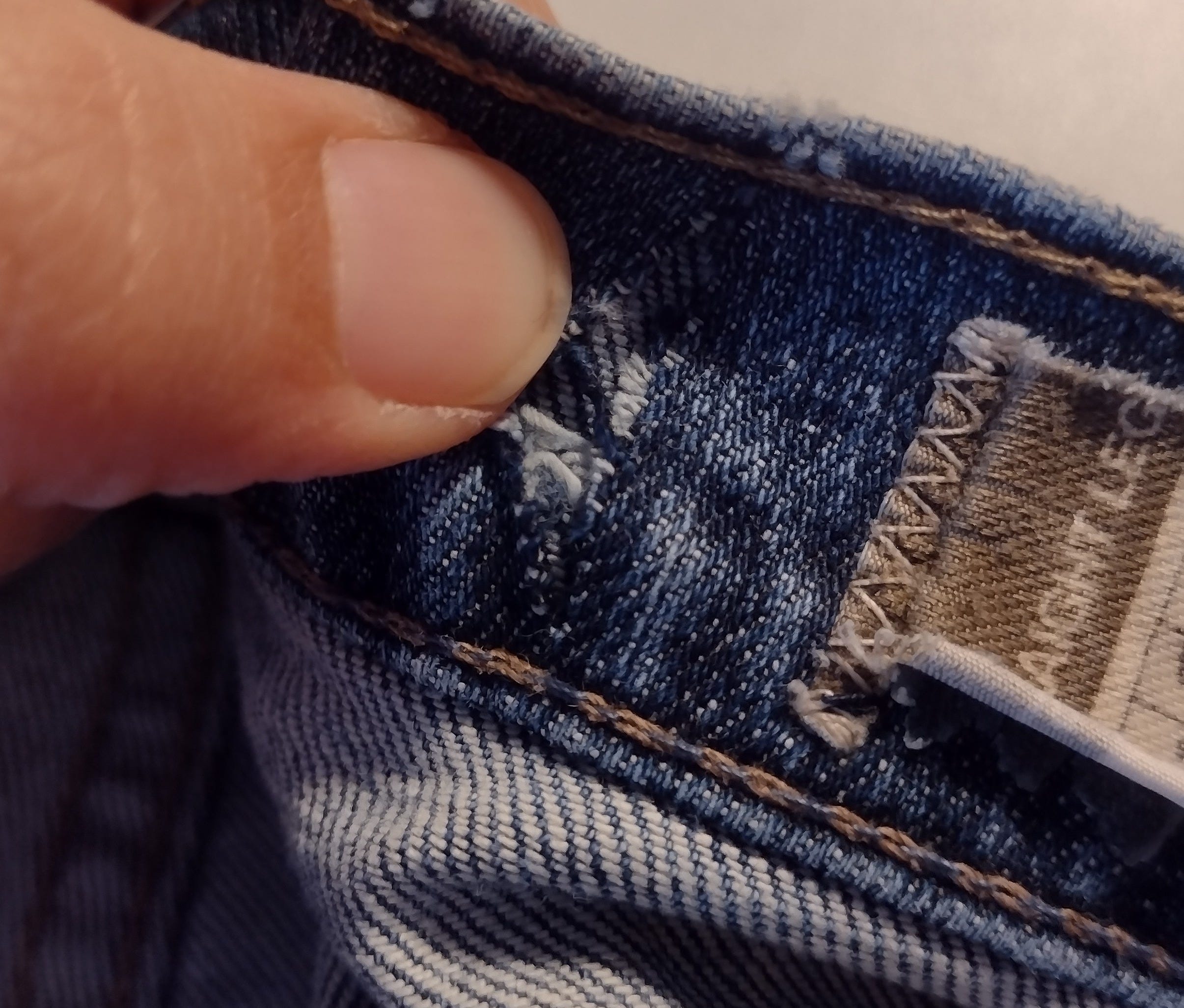 How to Add Elastic to Jean Waistbands - by Emily Hess