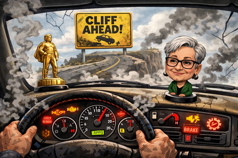 Oregon’s Dashboard Is Lit Up. - by Ben Roche