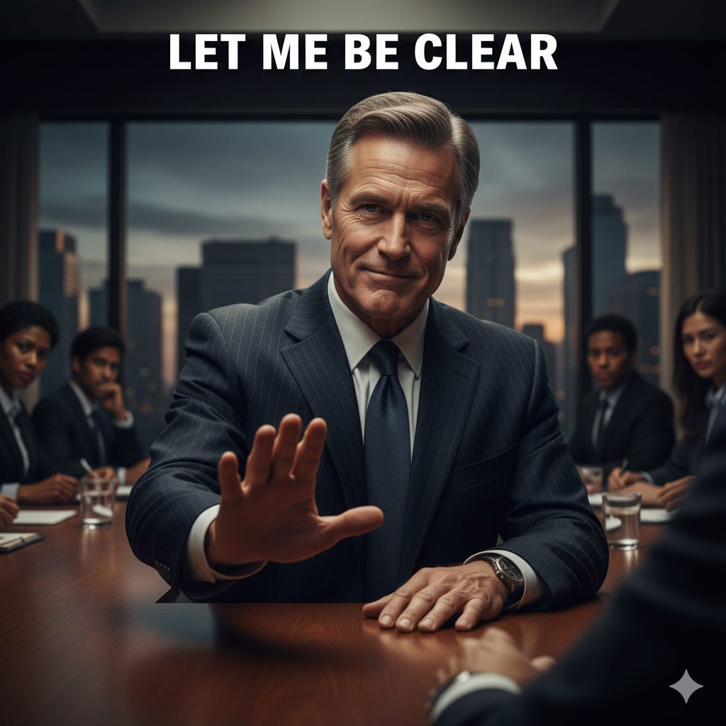 Saying “Let Me Be Clear” is the Subtle Art of Talking Down to People in ...