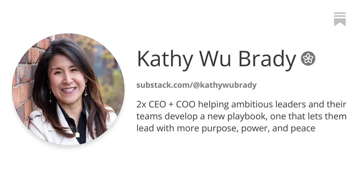 Kathy Wu Brady | Substack
