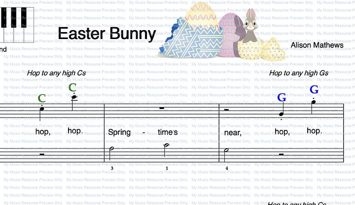 3 elementary Easter composition activities