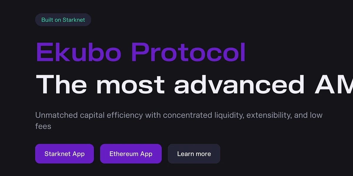Ekubo Protocol: A Deep Dive into the Next-Generation AMM on Starknet