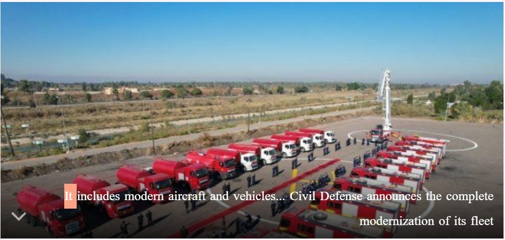 It includes modern aircraft and vehicles... Civil Defense announces the ...
