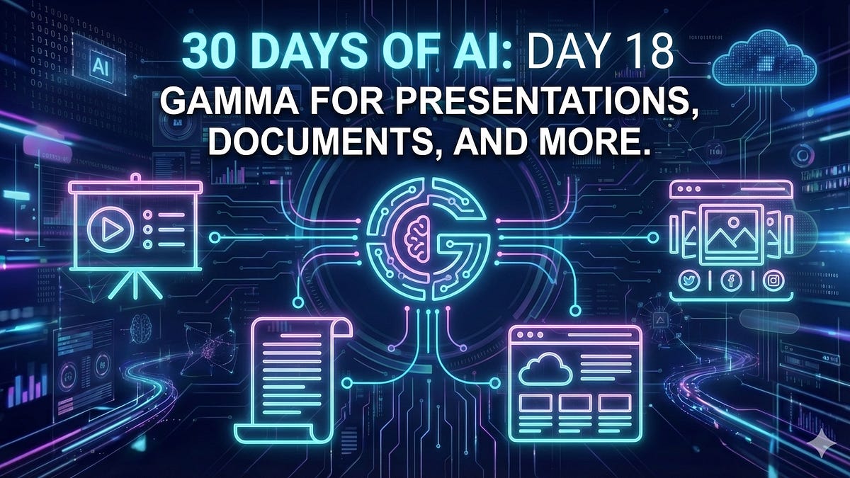 Day 18: Using Gamma.app for presentations, documents, and more