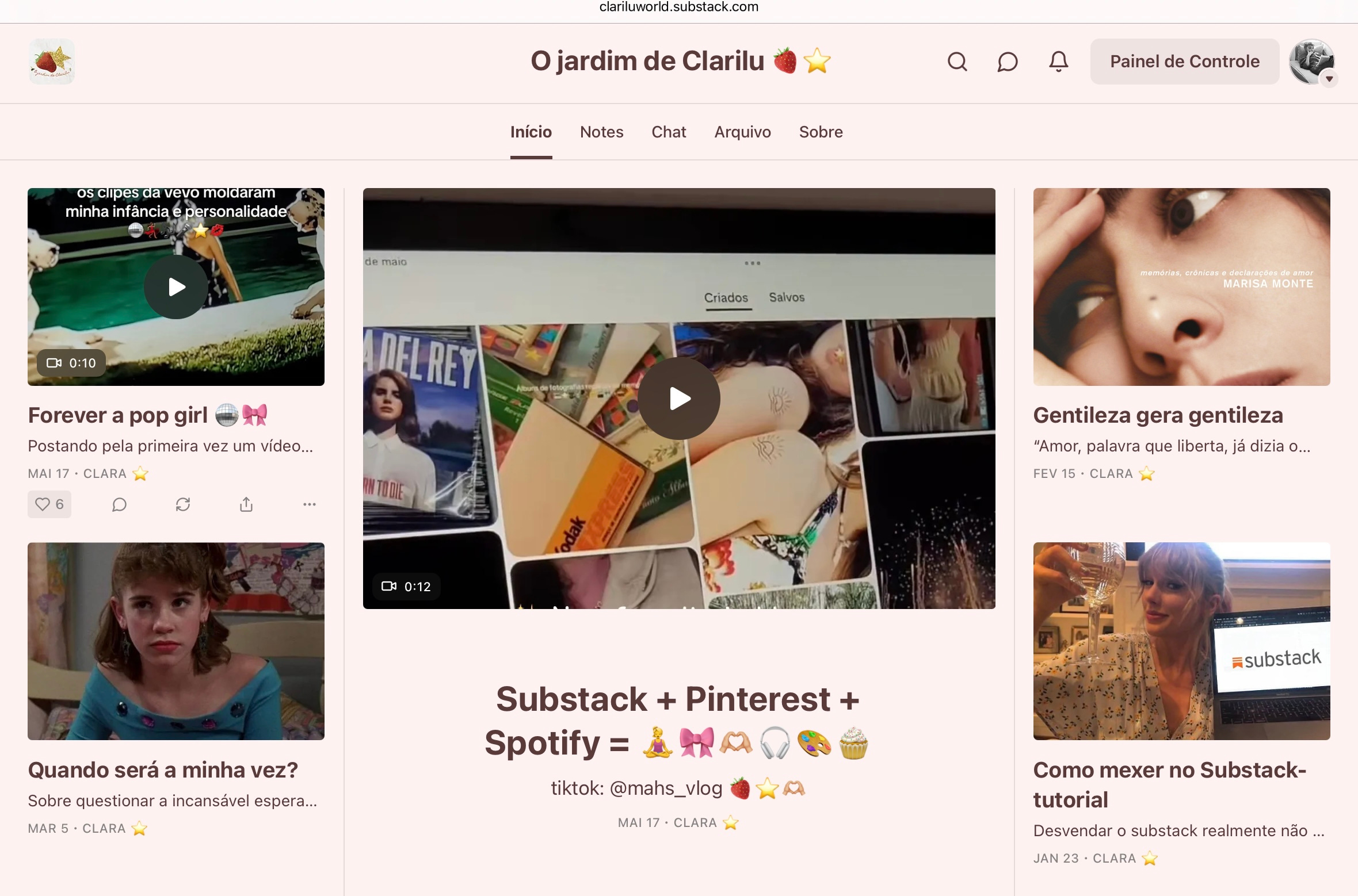 Como mexer no Substack - tutorial - by Clara ⭐️