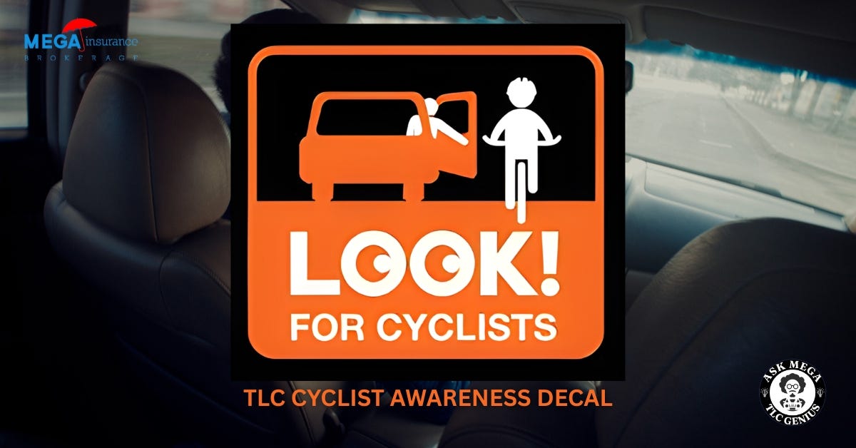 TLC Cyclist Awareness Decal Rule: What Drivers Must Know
